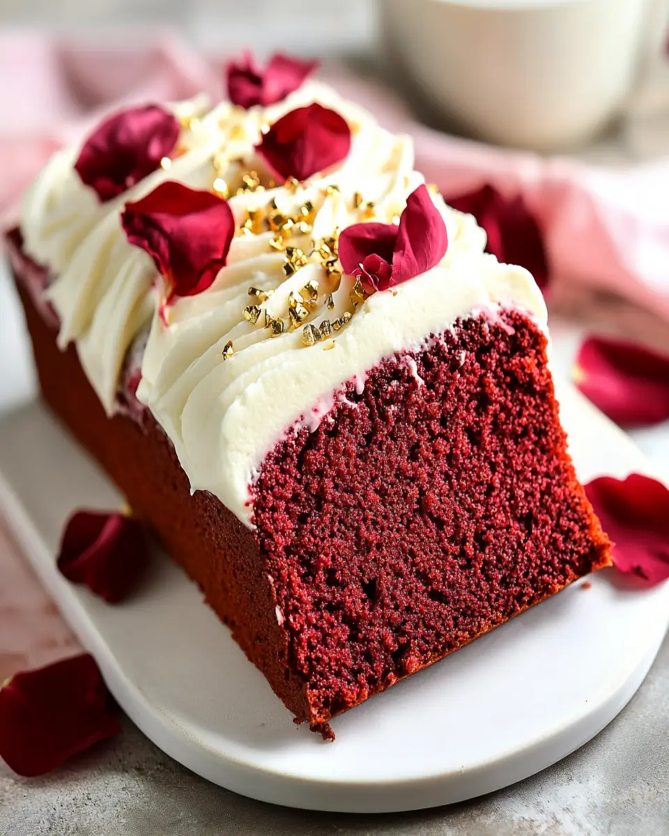red velvet love loaf